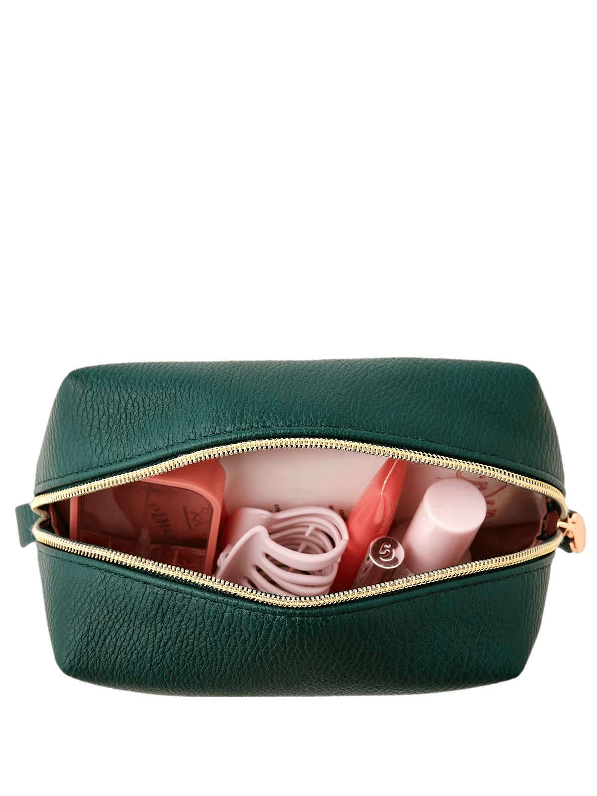 Heritage Green Cosmetic Case | Poppy and Peonies – Poppy & Peonies